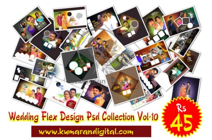 Wedding Flex Design Psd Collection Vol-10 - Kumaran Digital Flex Banner ...