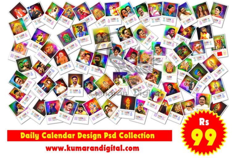 Daily Calendar Design Psd Collection - Kumaran Digital