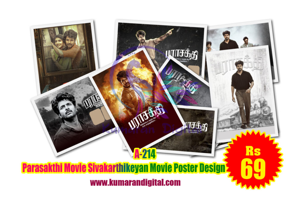 Parasakthi Movie Sivakarthikeyan Movie Poster Design Psd Collection ...